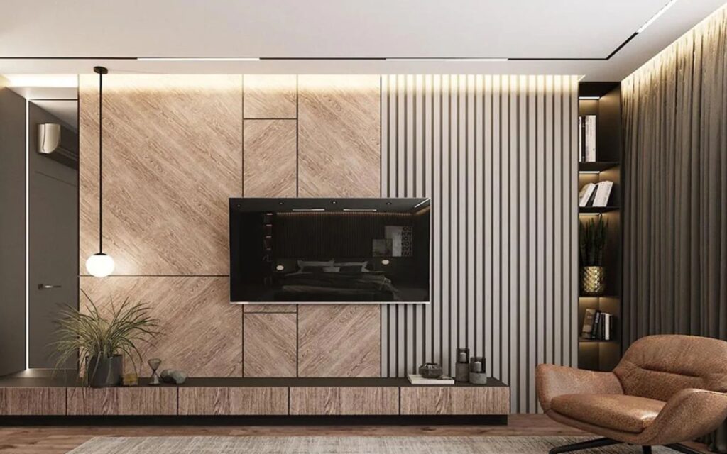 Mẫu vách tivi đẹp và sang trọng cho phòng khách (2025)